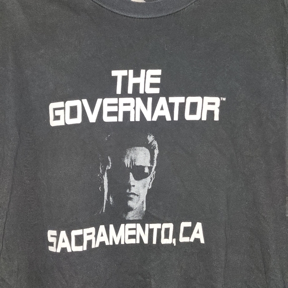 707 | Shirts | Vintage Arnold Schwarzenegger The Governator Tshirt ...